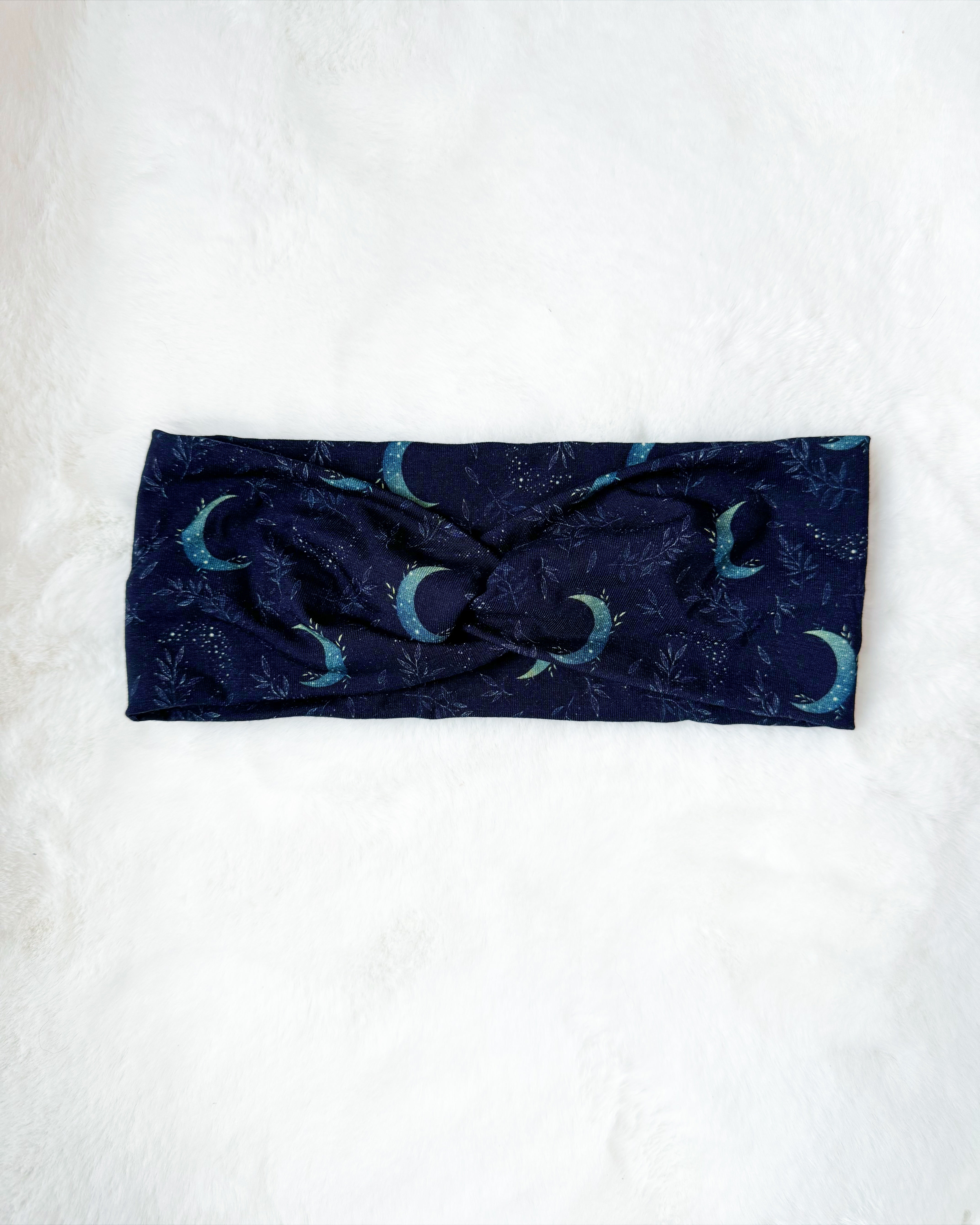 Celestial Moon Bamboo Headband – An Apple A Day Handmade
