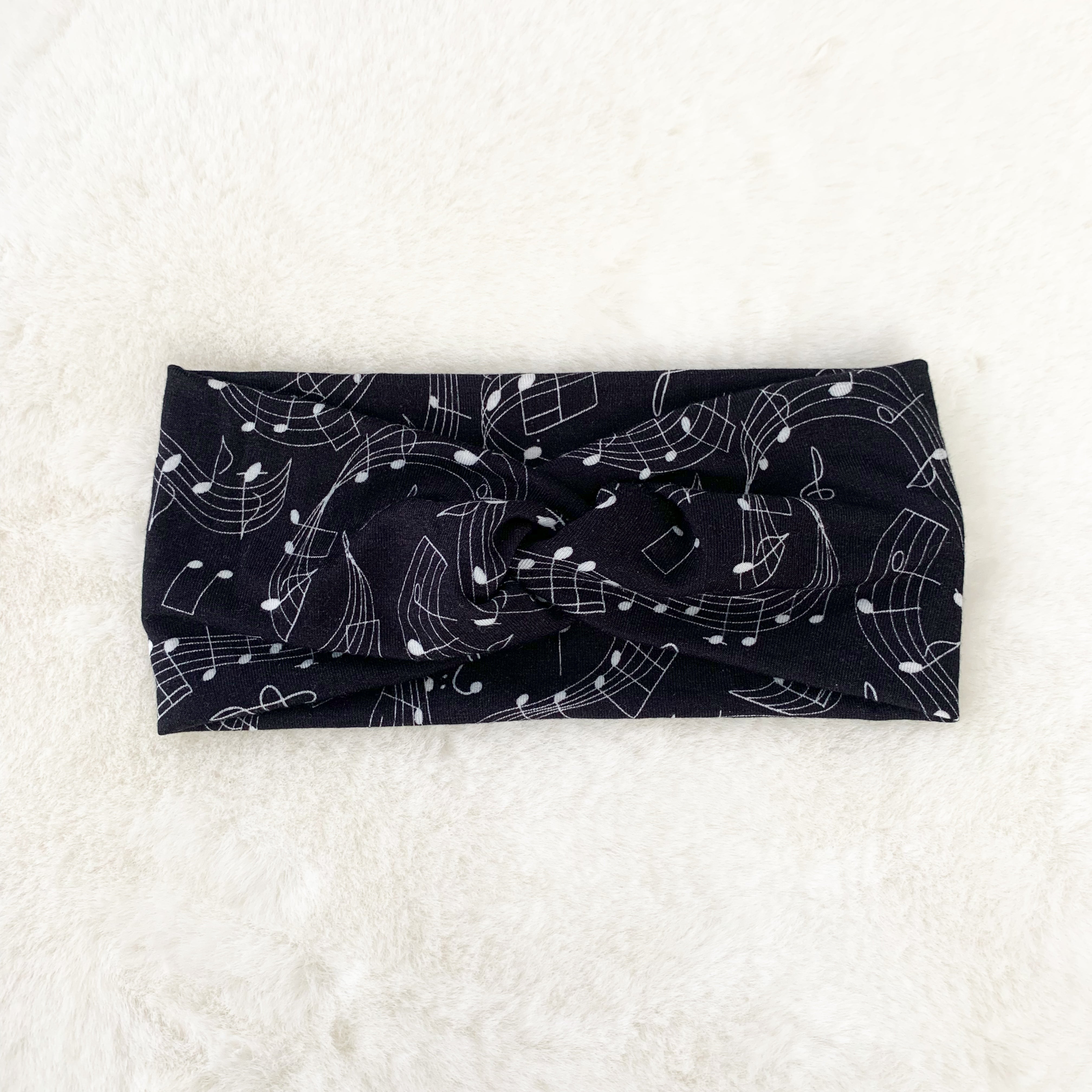 Music Note Bamboo Twist Headband – An Apple A Day Handmade